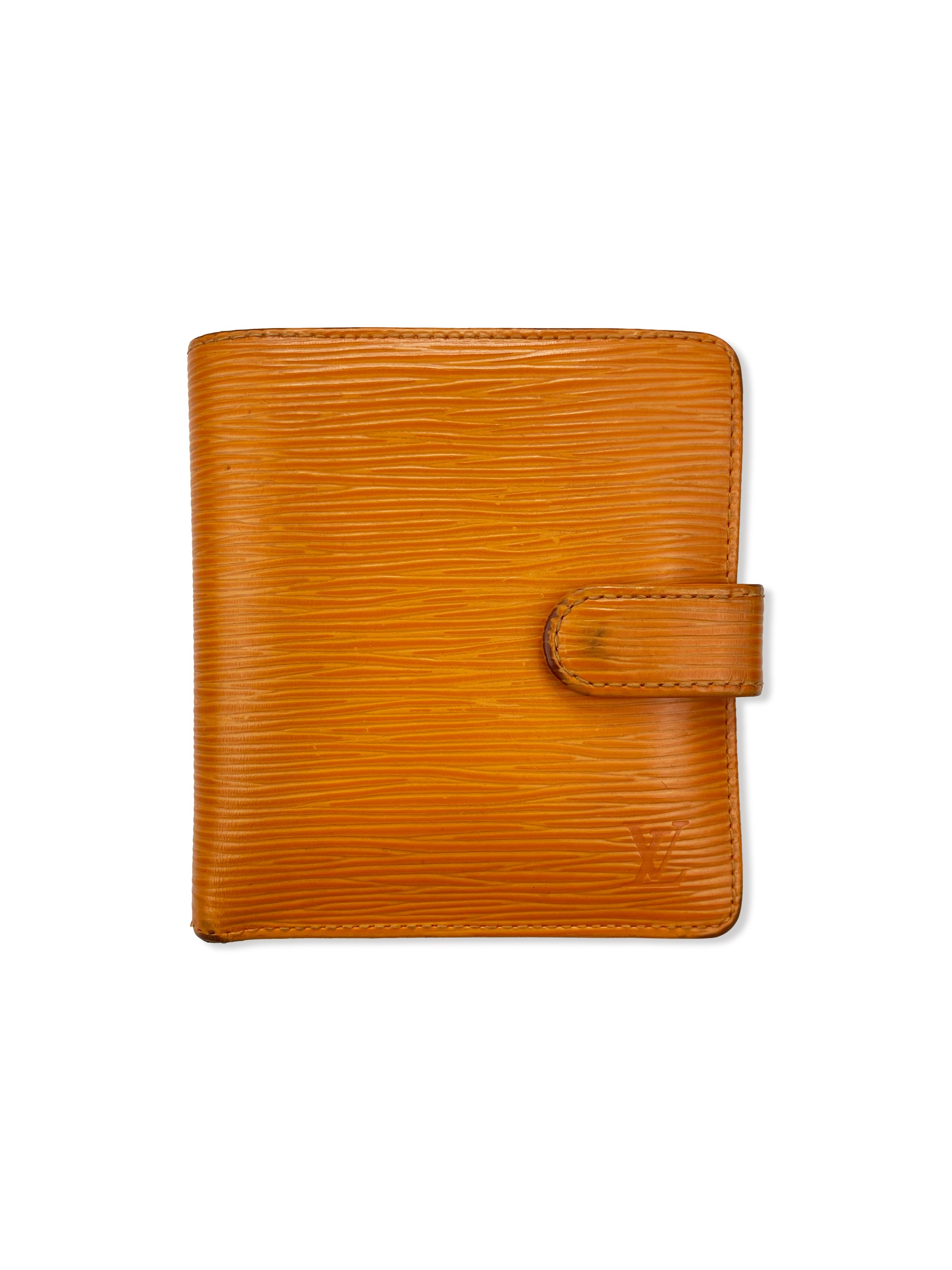 Louis Vuitton Orange Bifold Ribbed Wallet | Reissue: Buy & Sell ...